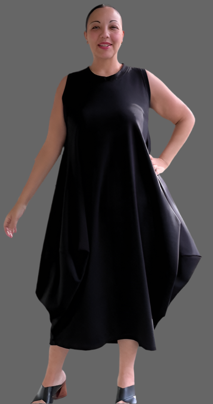 DTH Black Architect Knit Dress – Dem Two Hands